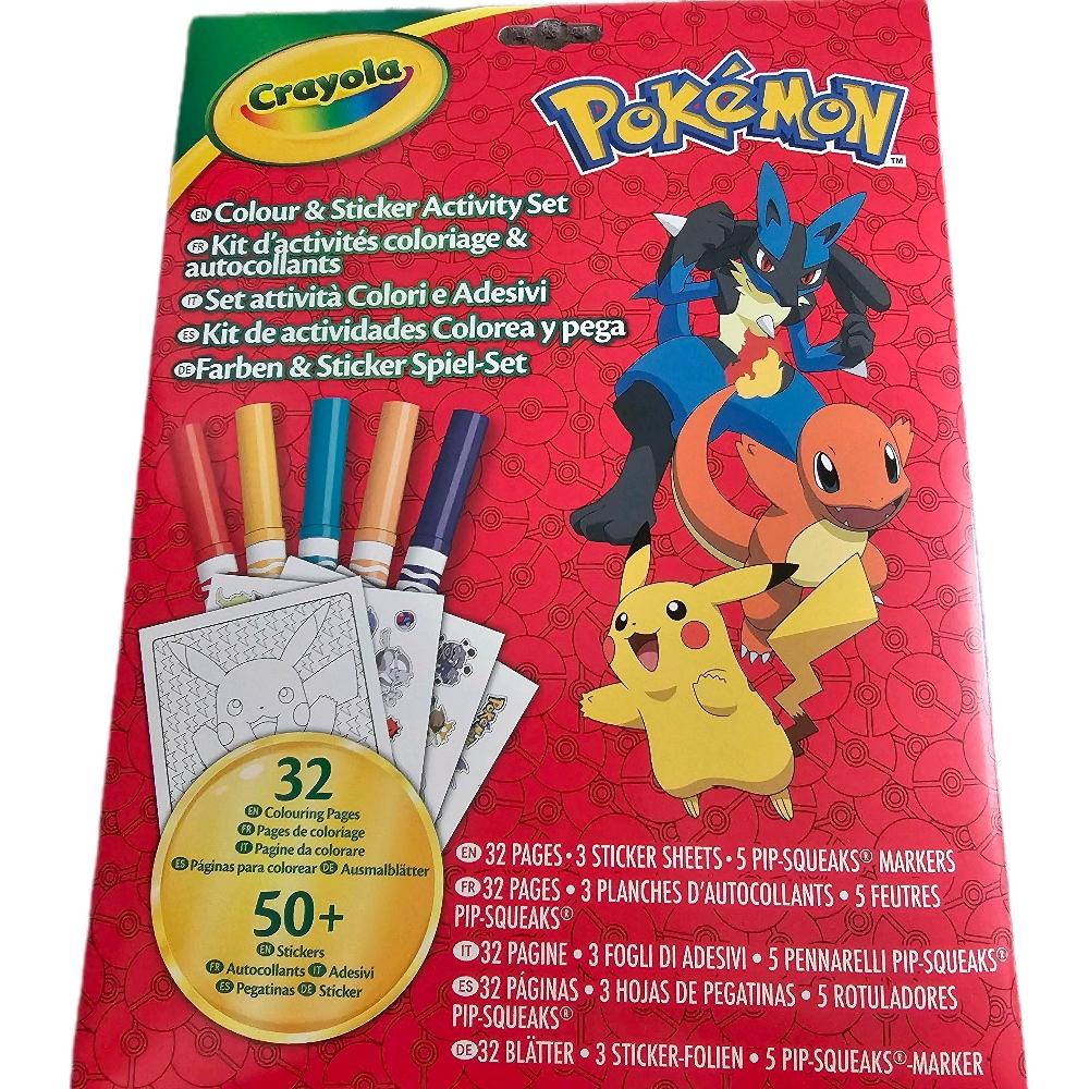 Crayola Pokémon Colour & Activity Set – Fire Hands Collectibles